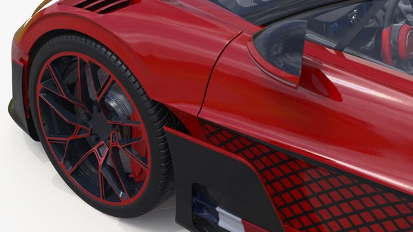 modelo 3d Hipercoche Astron rojo simplificado - TurboSquid 2289485