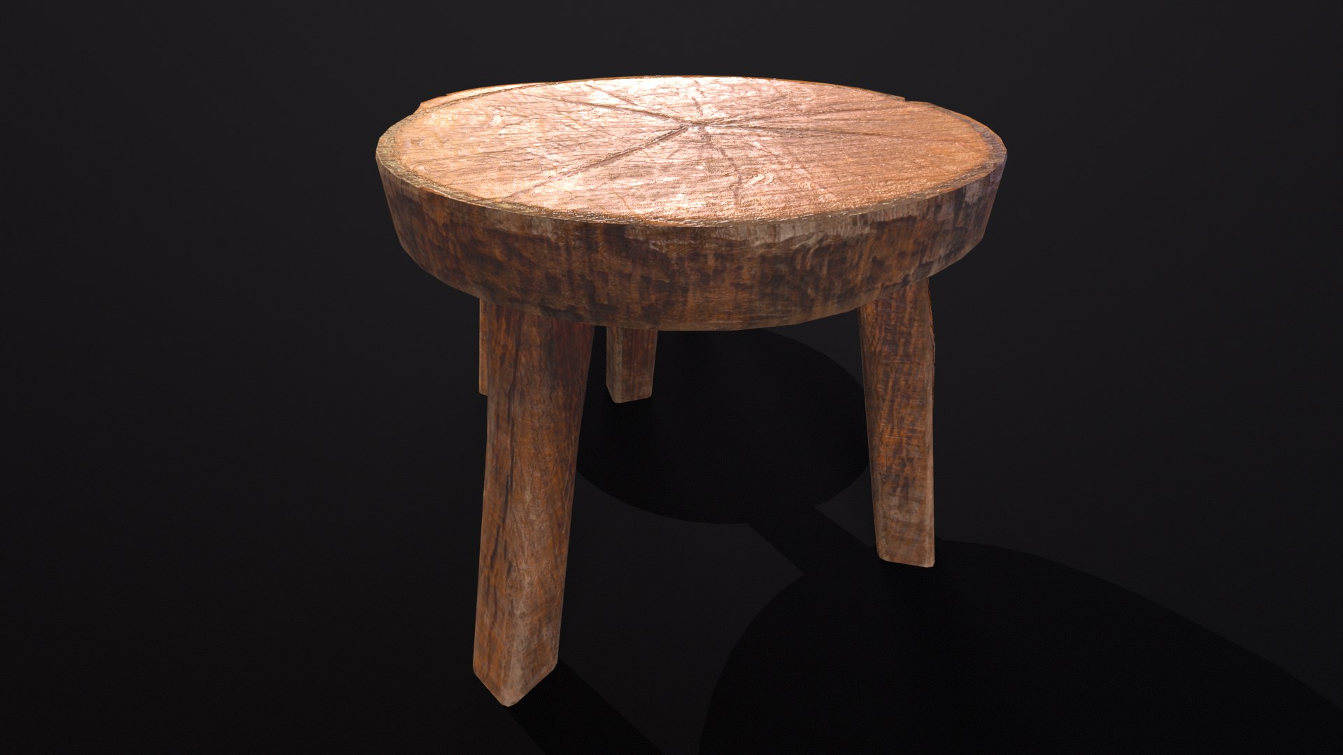 Medieval Wood Short Stools 3D Model - TurboSquid 2276510