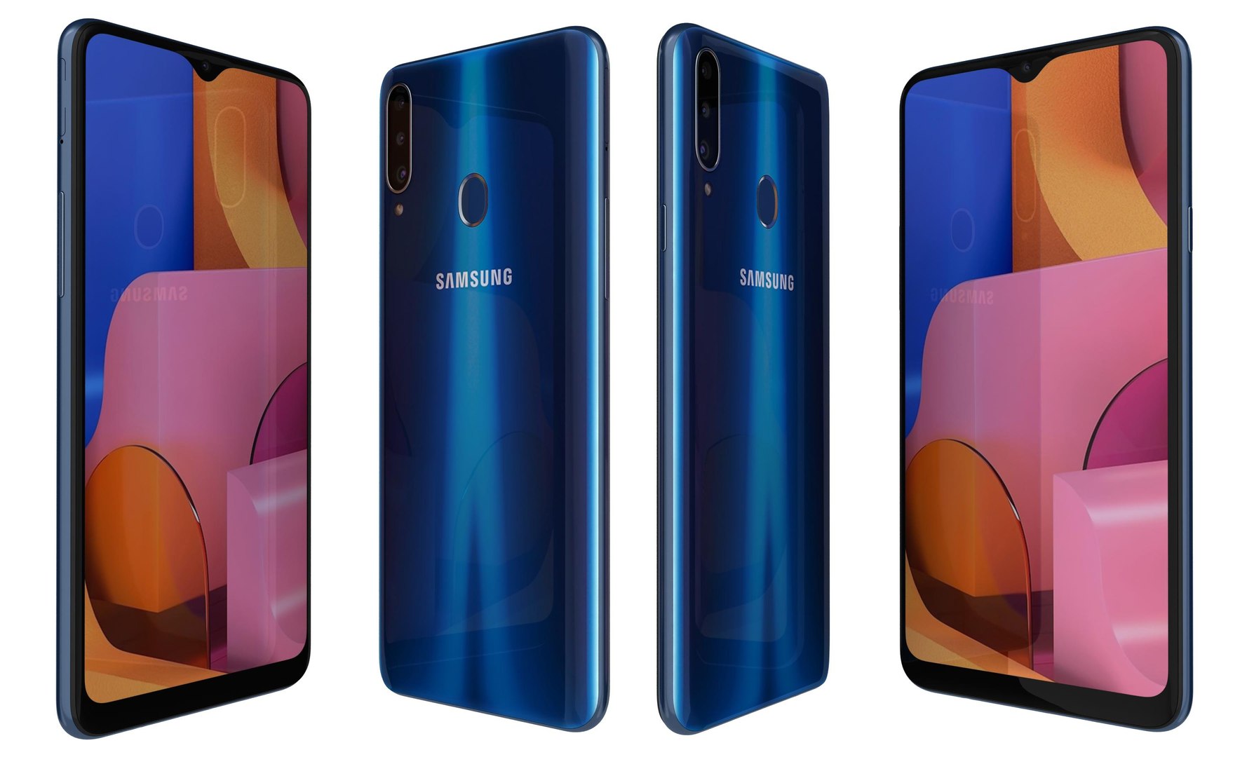 3D samsung galaxy a20s colors model - TurboSquid 1574361