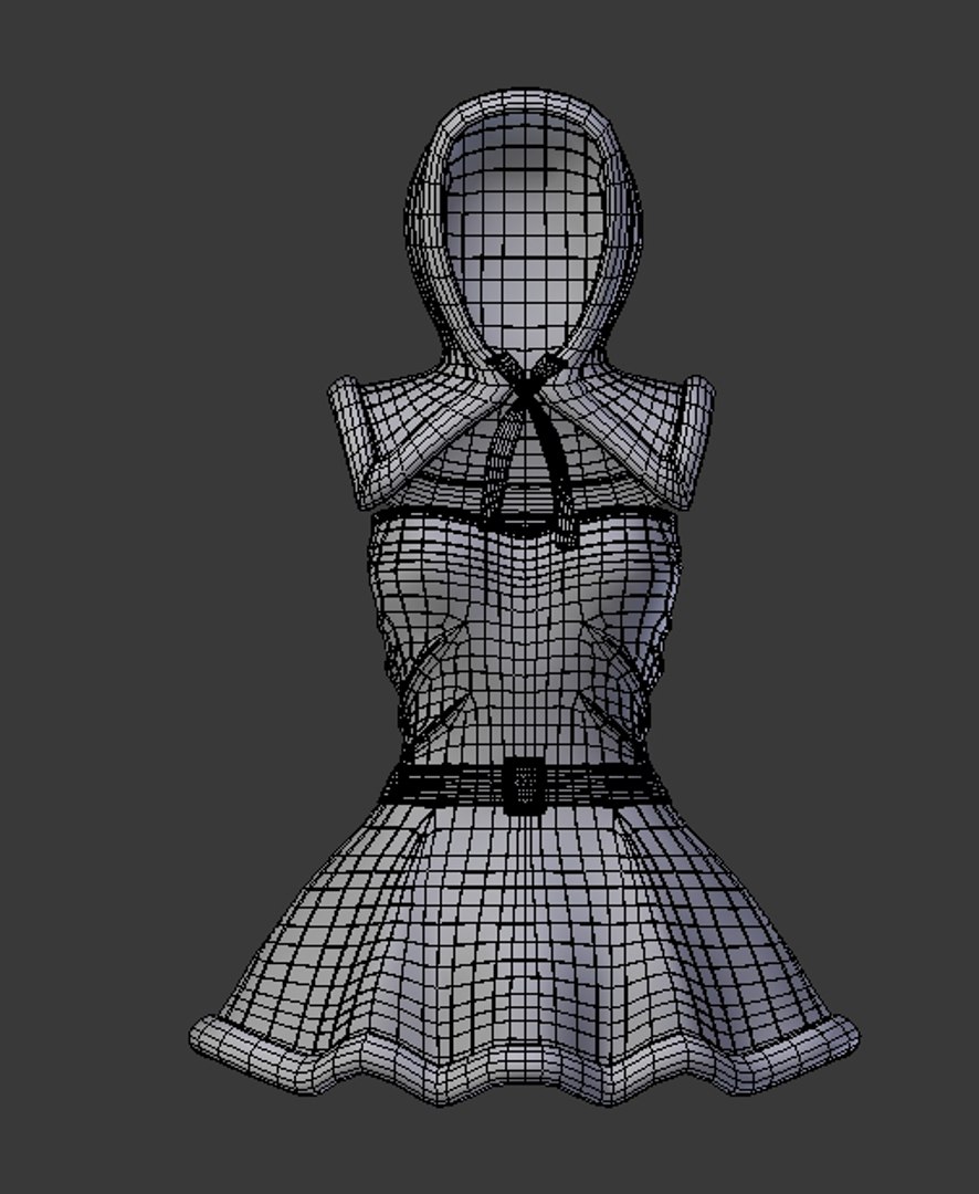 Dress Hood 3d Model