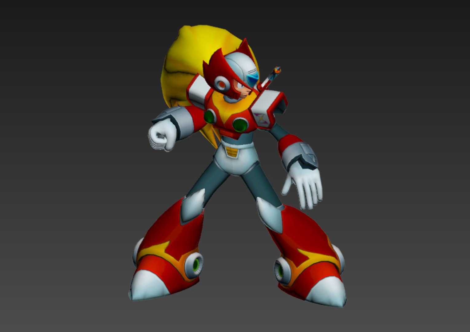Megaman ZERO Fully Rigged And Animated 3D Soulslike Game Ready 3D Model ...