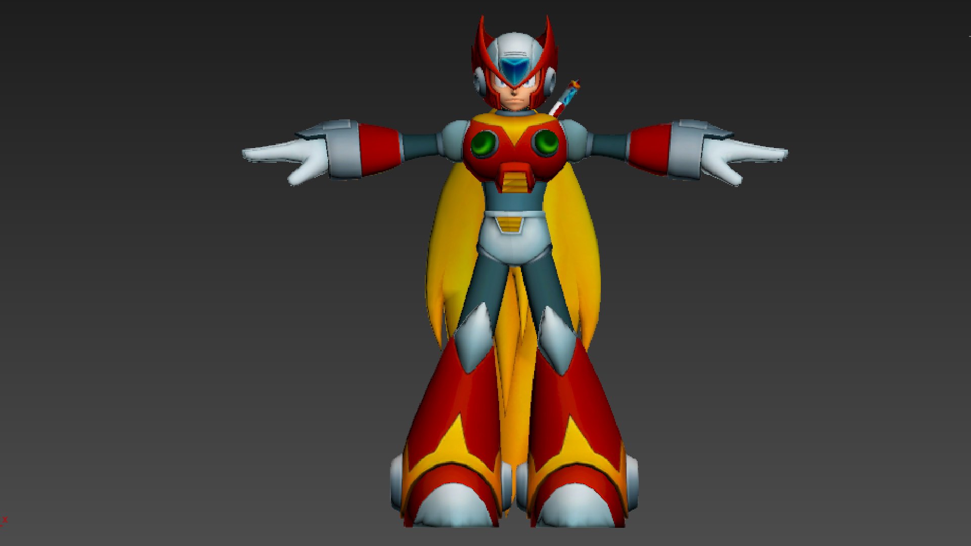 Megaman ZERO Fully Rigged And Animated 3D Soulslike Game Ready 3D Model ...
