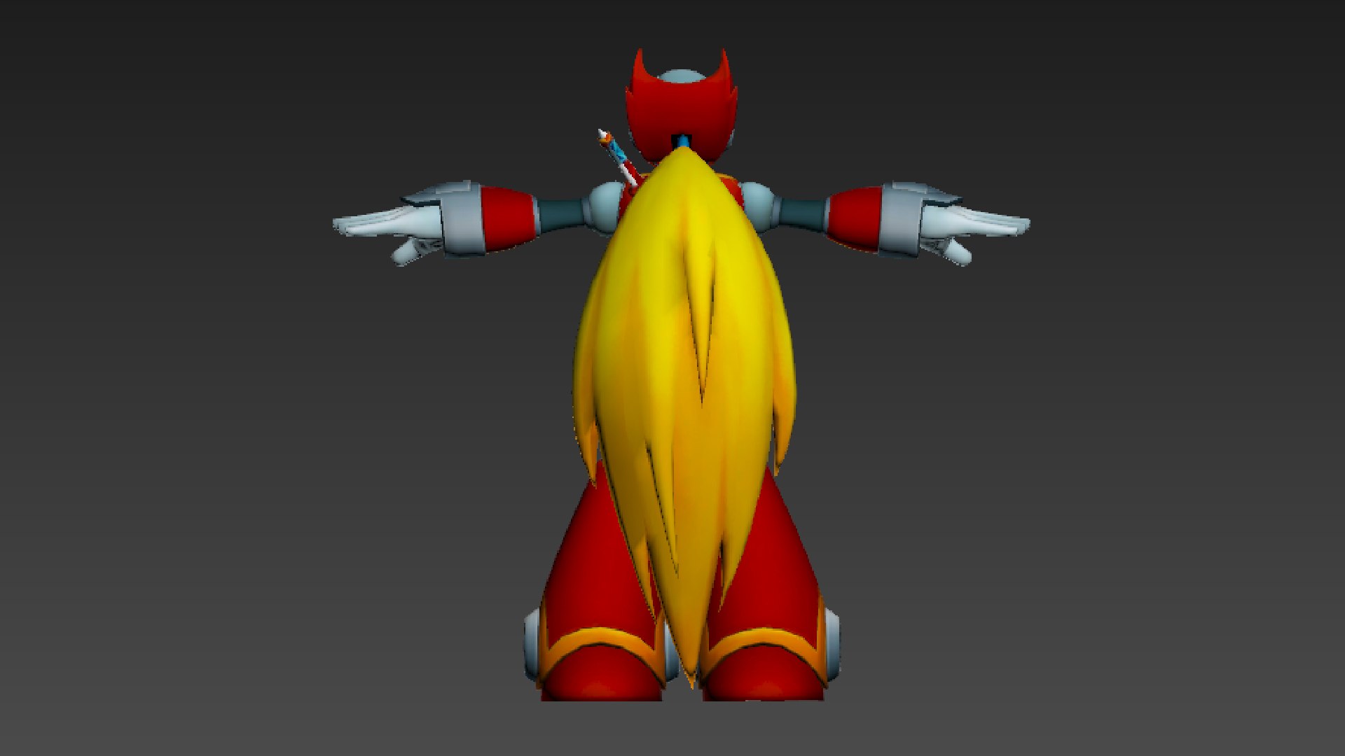Megaman ZERO Fully Rigged And Animated 3D Soulslike Game Ready 3D Model ...