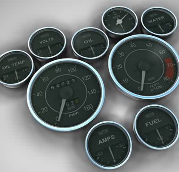 altitude indicator 3d model