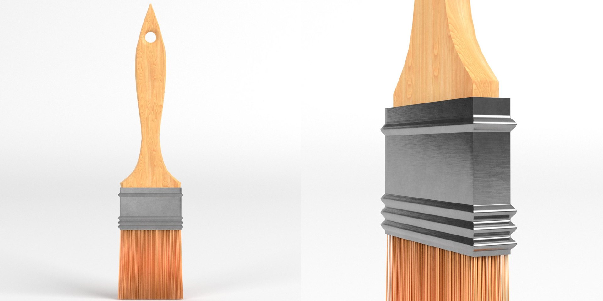 Clean Paintbrush 3D Model - TurboSquid 2106858