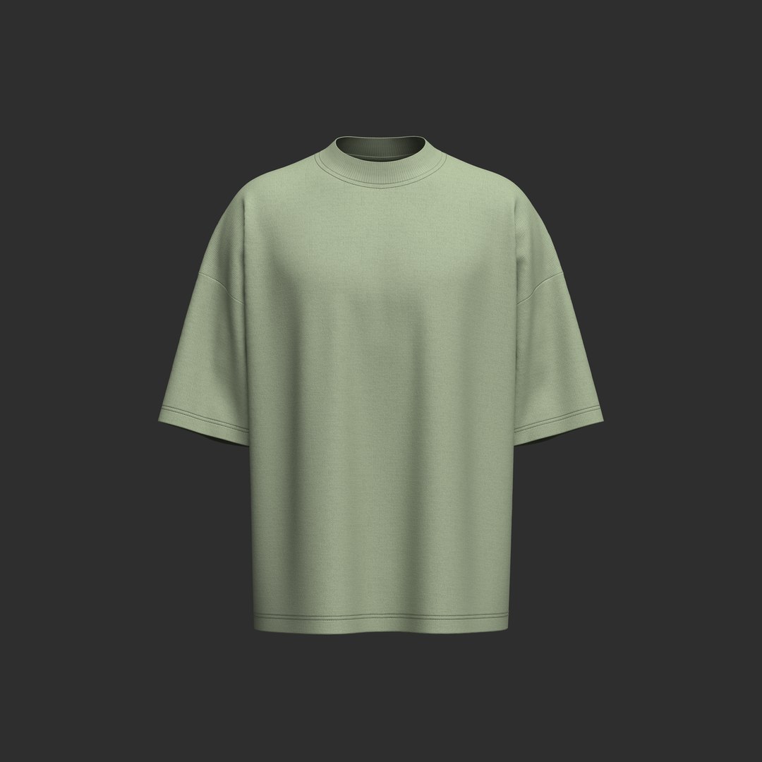 Men Oversized Tshirt 3D Model 3D Model - TurboSquid 2253506