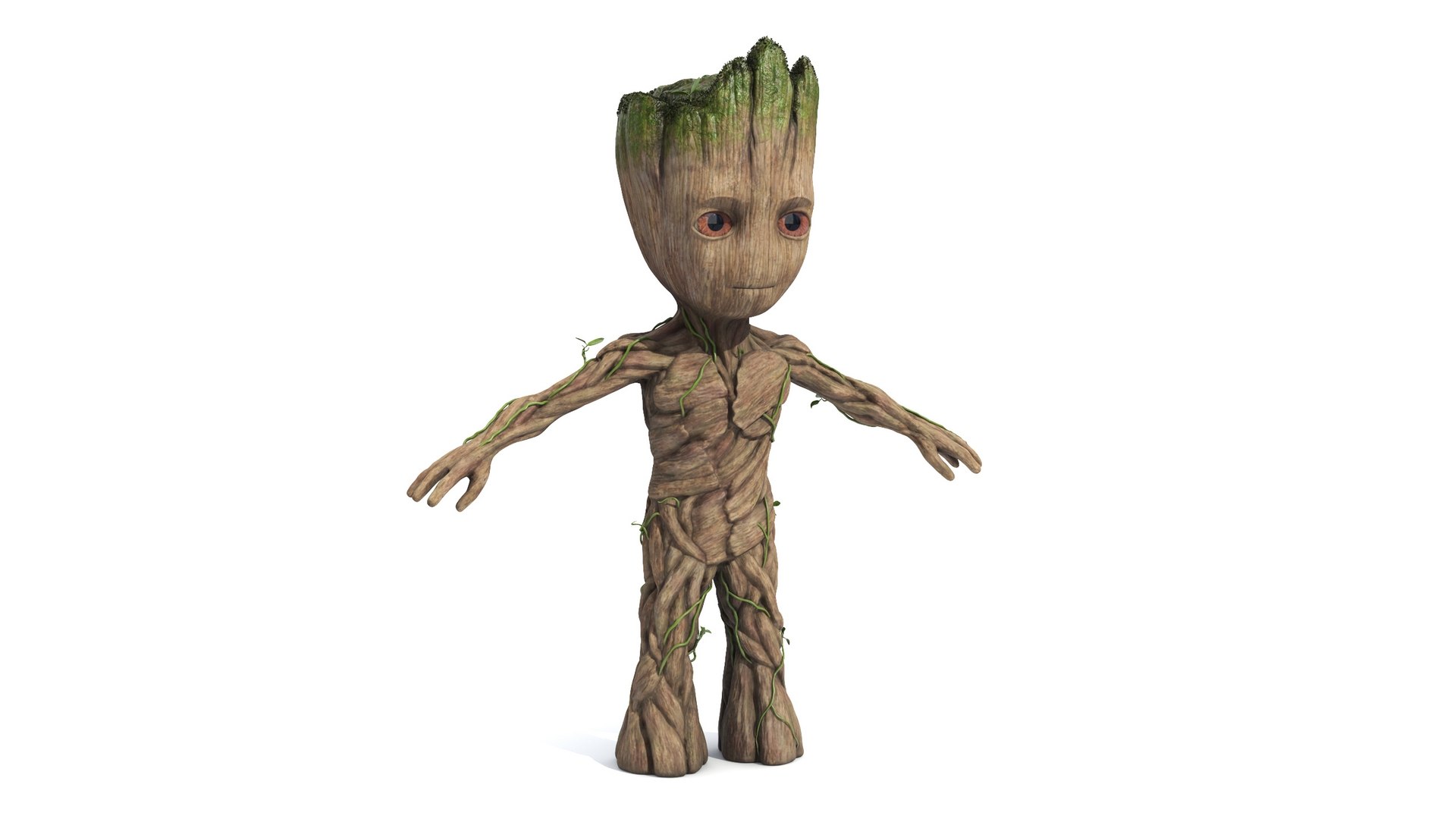 Little Groot Character From Marvel For 3D Print Model - TurboSquid 2287046