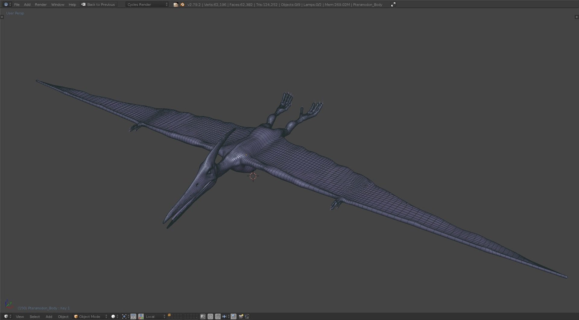 Production Ready Pteranodon Rigged Model - TurboSquid 1257061