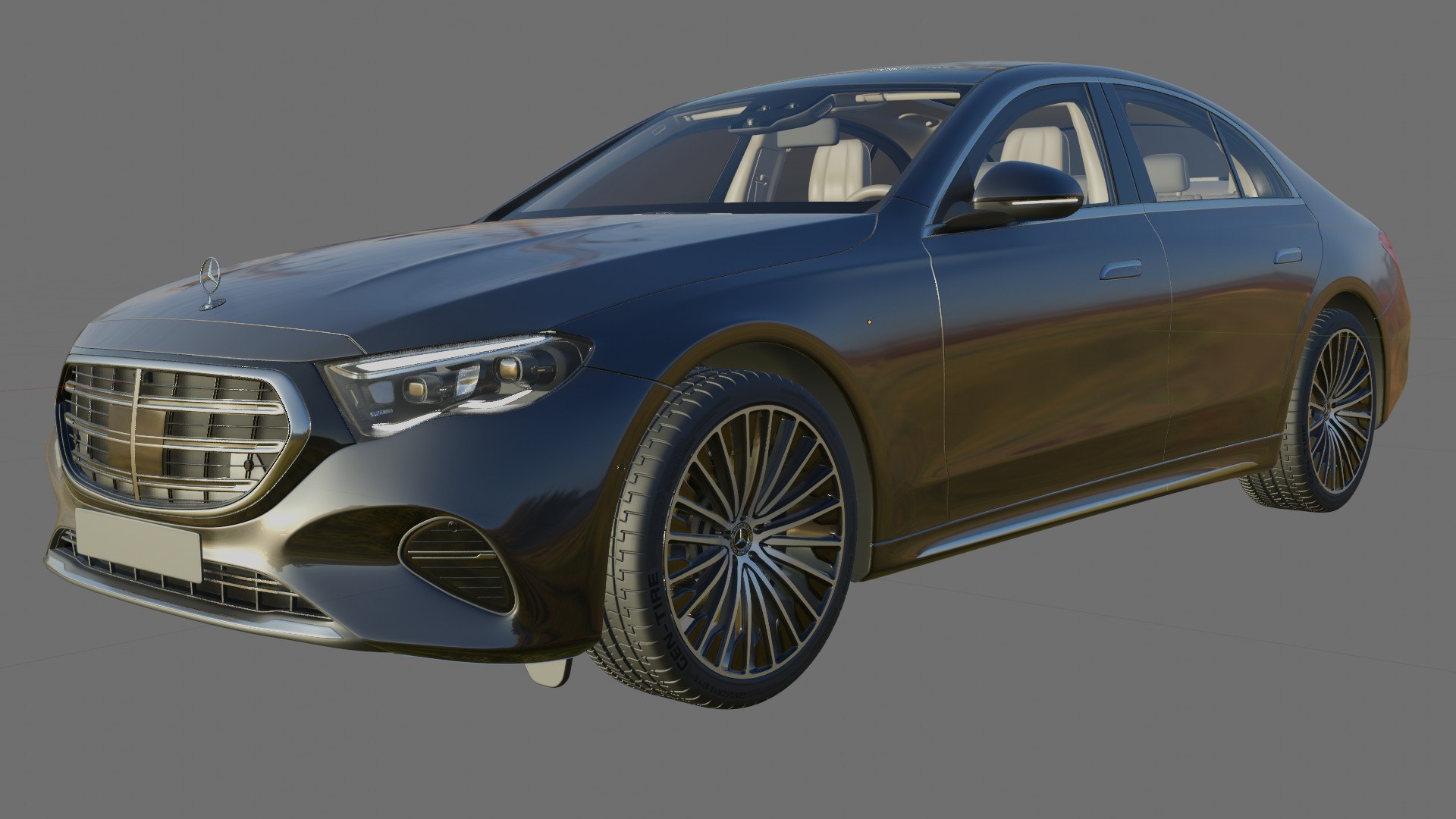 Mercedes-Benz E-class exclusive 2024 with interior model - TurboSquid ...