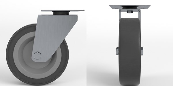 Trolley wheel 1 3D model - TurboSquid 1747223