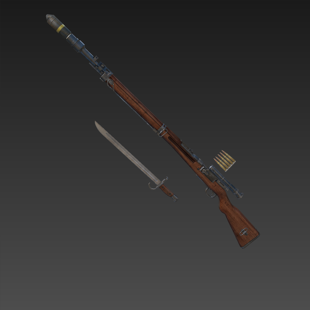arisaka type 99 rifle 3d x