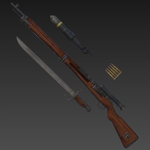 arisaka type 99 rifle 3d x