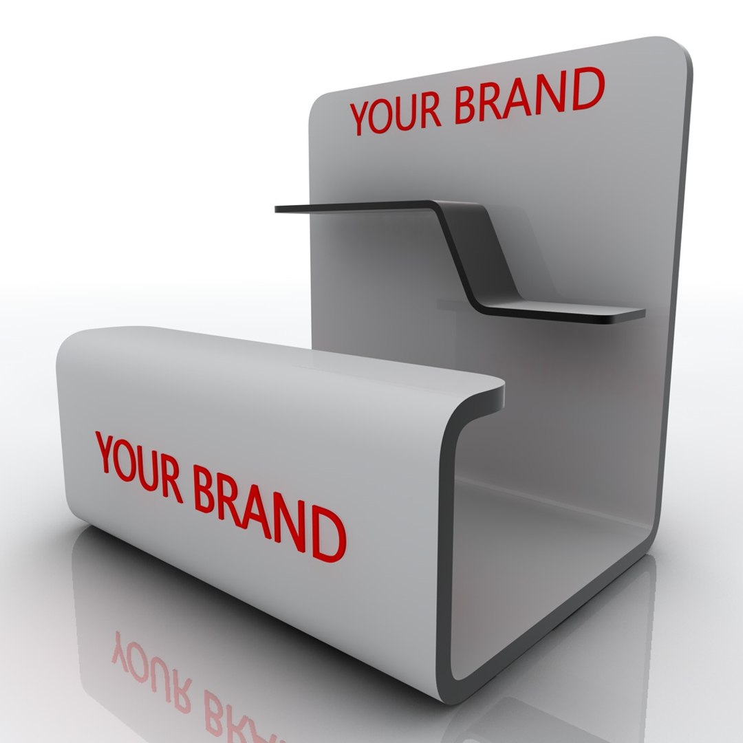 Exhibition stand shelf 3D - TurboSquid 1524191