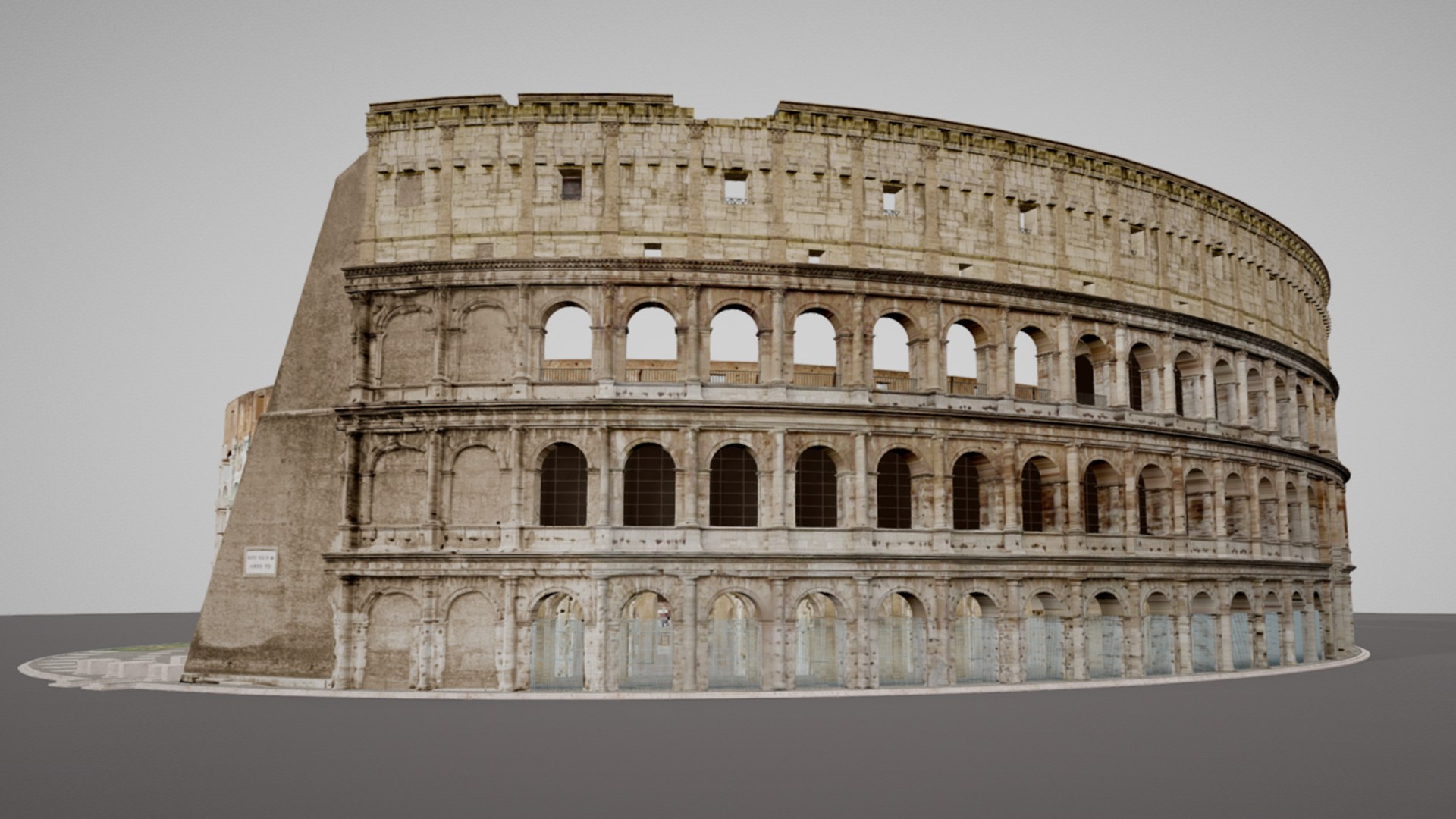 3D Roman Colosseum Ruins High Detail - TurboSquid 2150122
