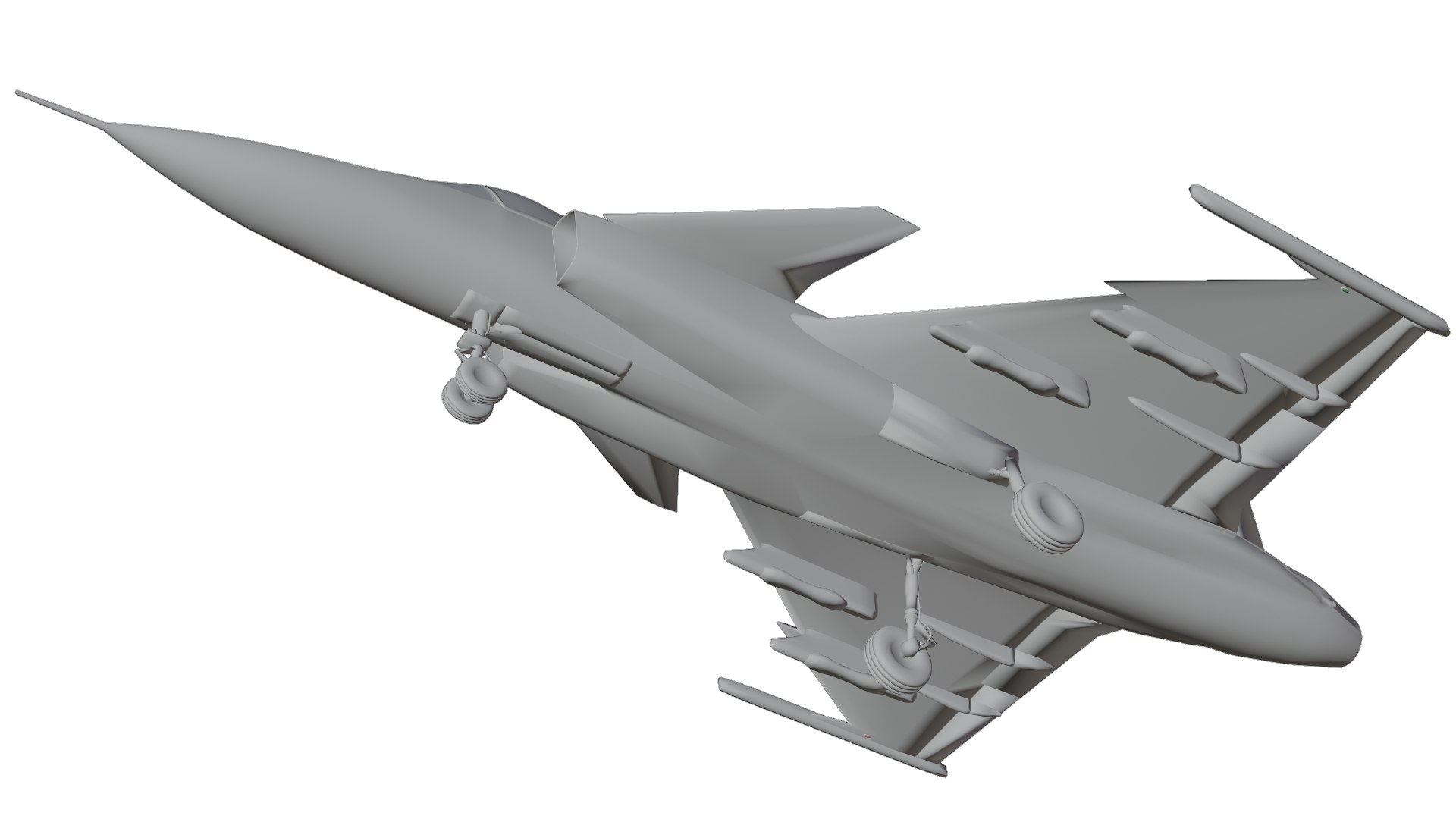 SAAB Jas 39 Gripen Model - TurboSquid 2253437