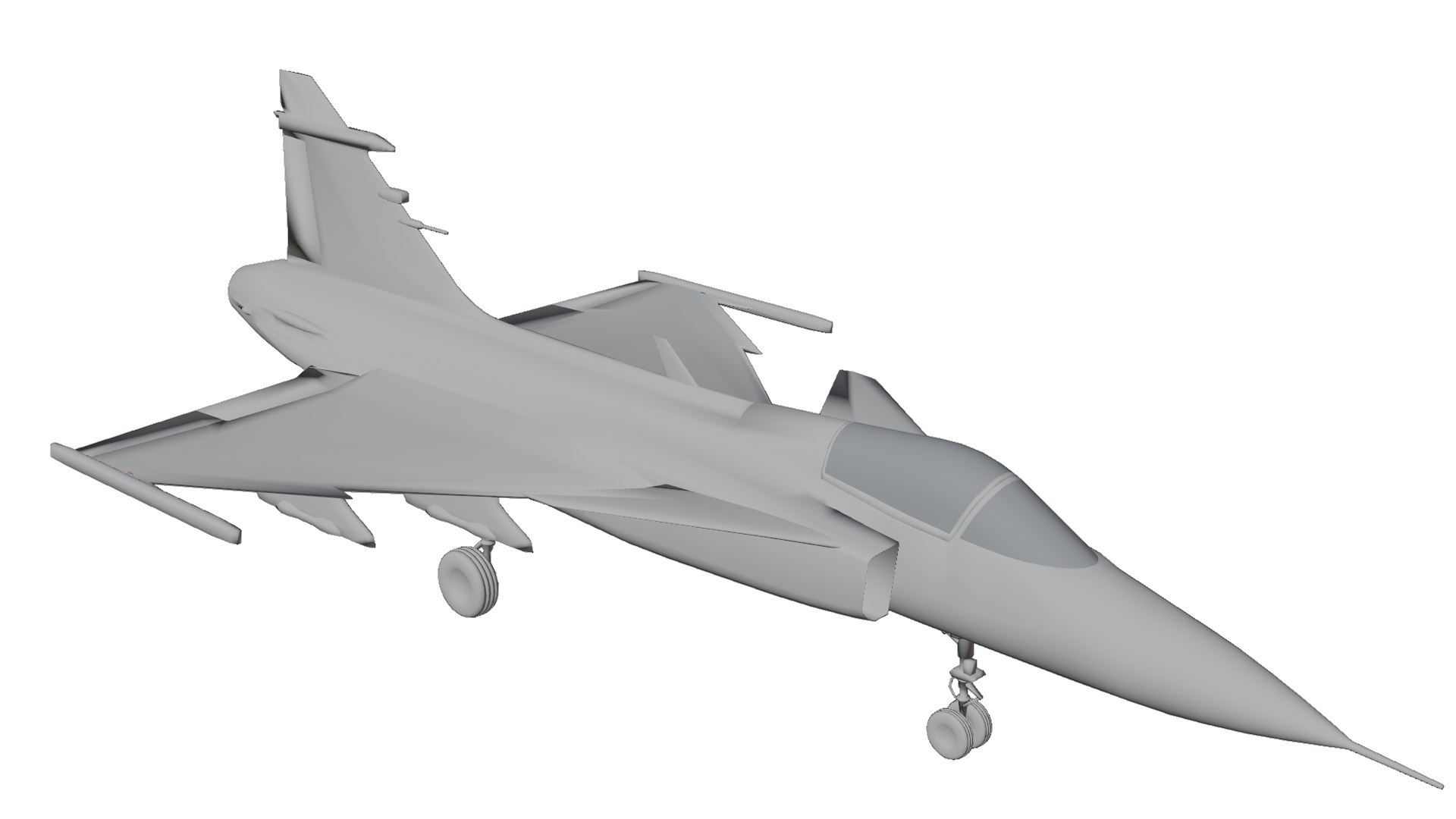 SAAB Jas 39 Gripen Model - TurboSquid 2253437