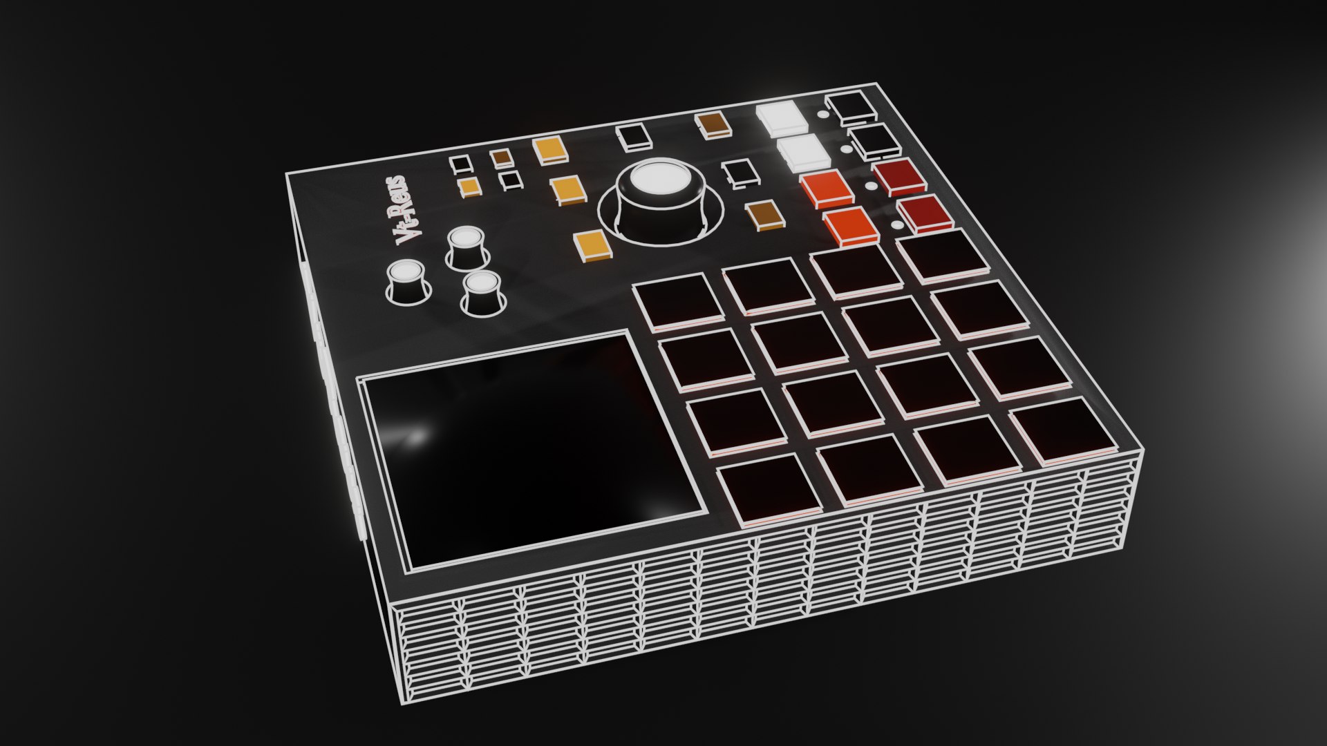 Drum Machine 3D Model - TurboSquid 1745146
