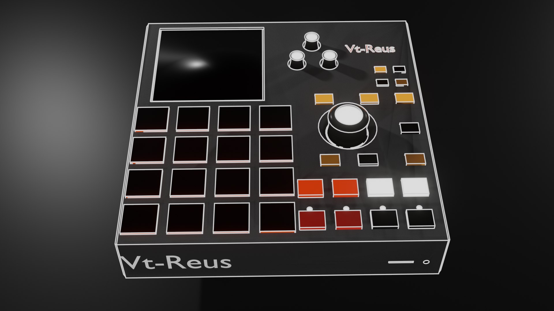 Drum Machine 3D Model - TurboSquid 1745146