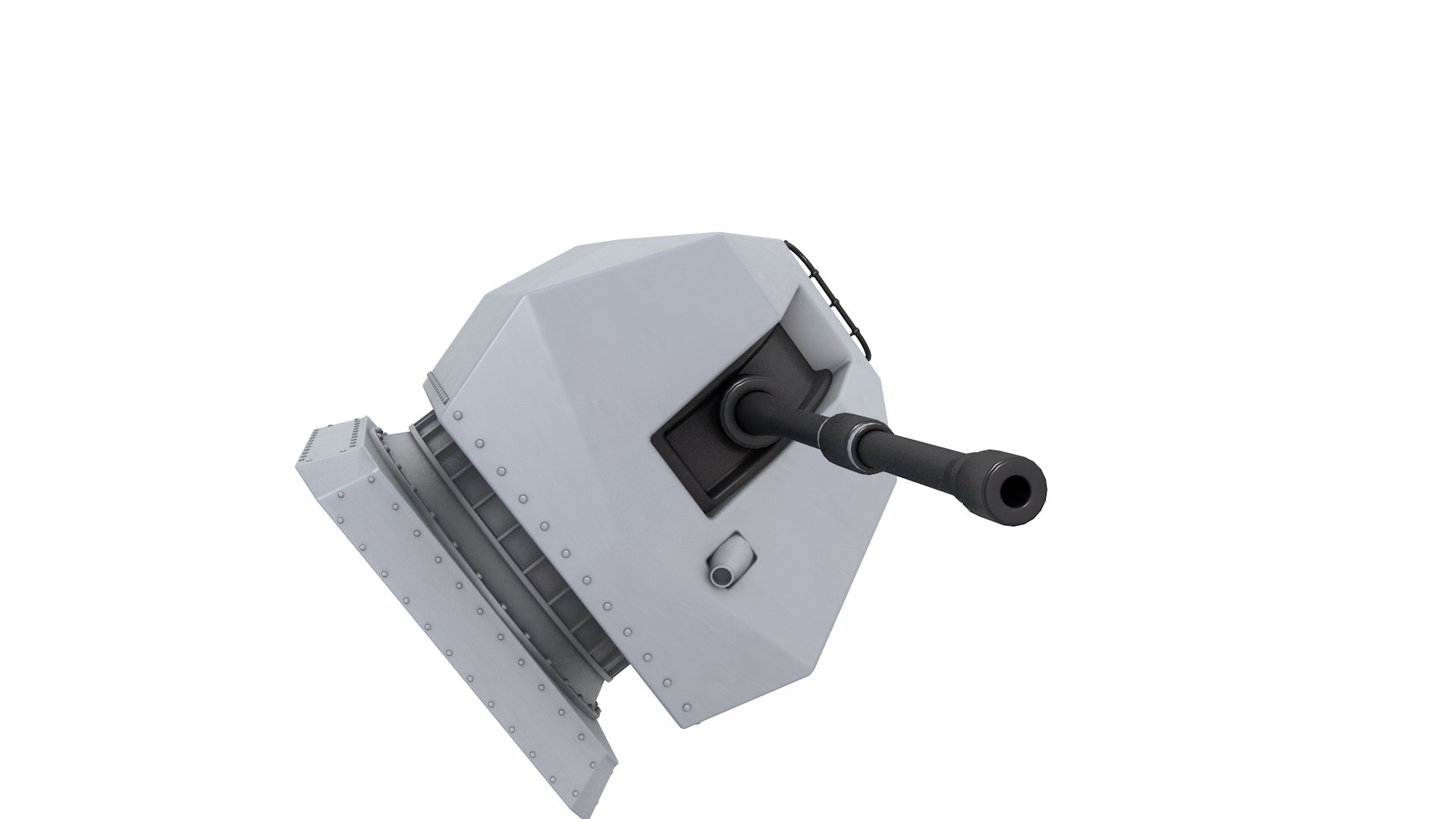 3D 4 5-Inch Mk-8 Mod 1 Naval Gun - TurboSquid 2388006