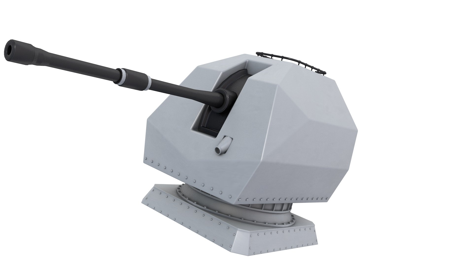 3D 4 5-Inch Mk-8 Mod 1 Naval Gun - TurboSquid 2388006