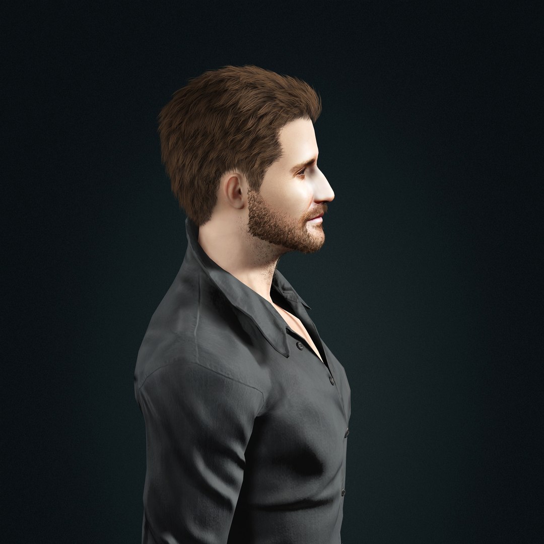 Jake Gyllenhaal 3D Model - Hyper Realistic - Low Poly 3D Model Model ...