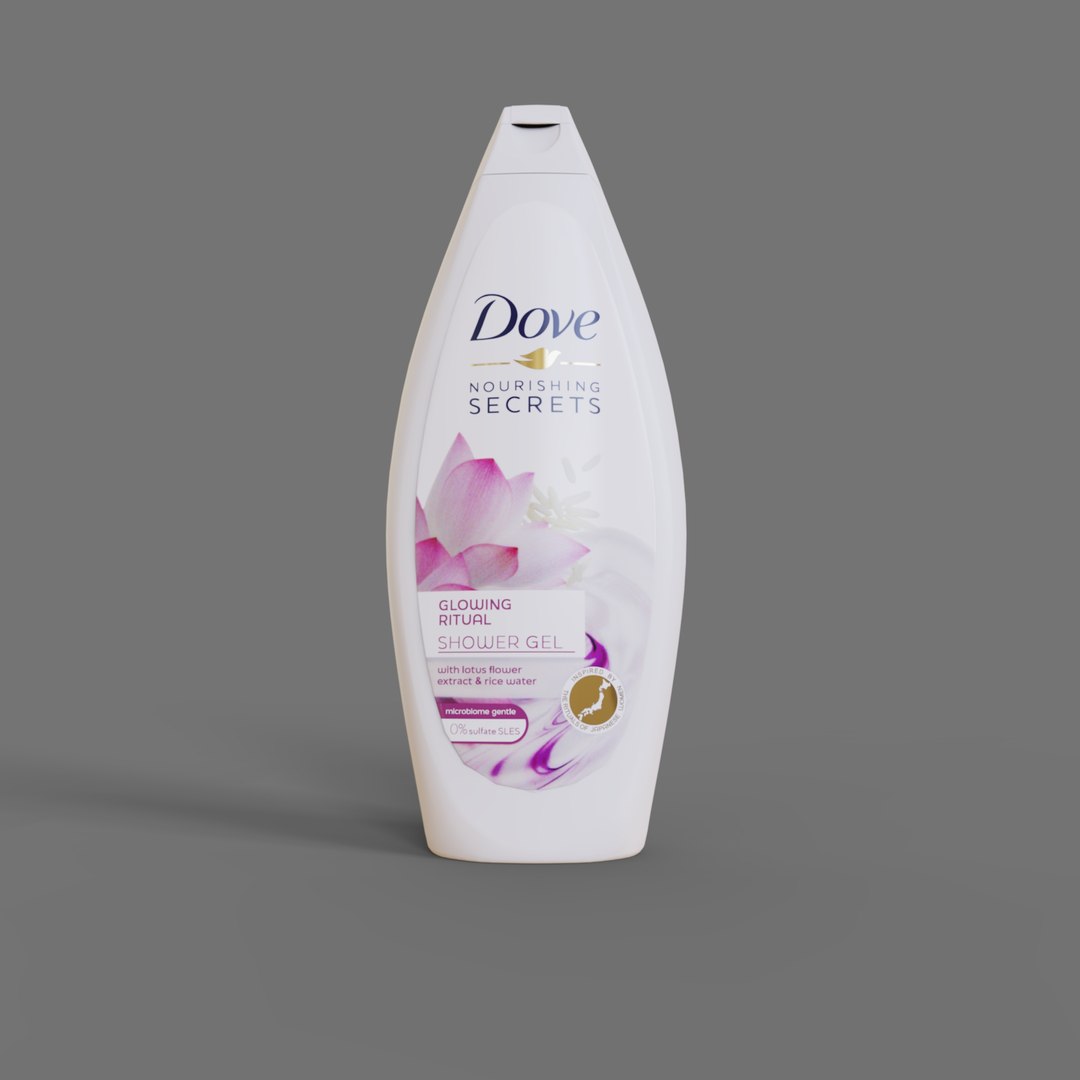 Shower Gel Dove Nourishing Secrets Glowing Ritual 250ml 3D Model - TurboSquid 2194598