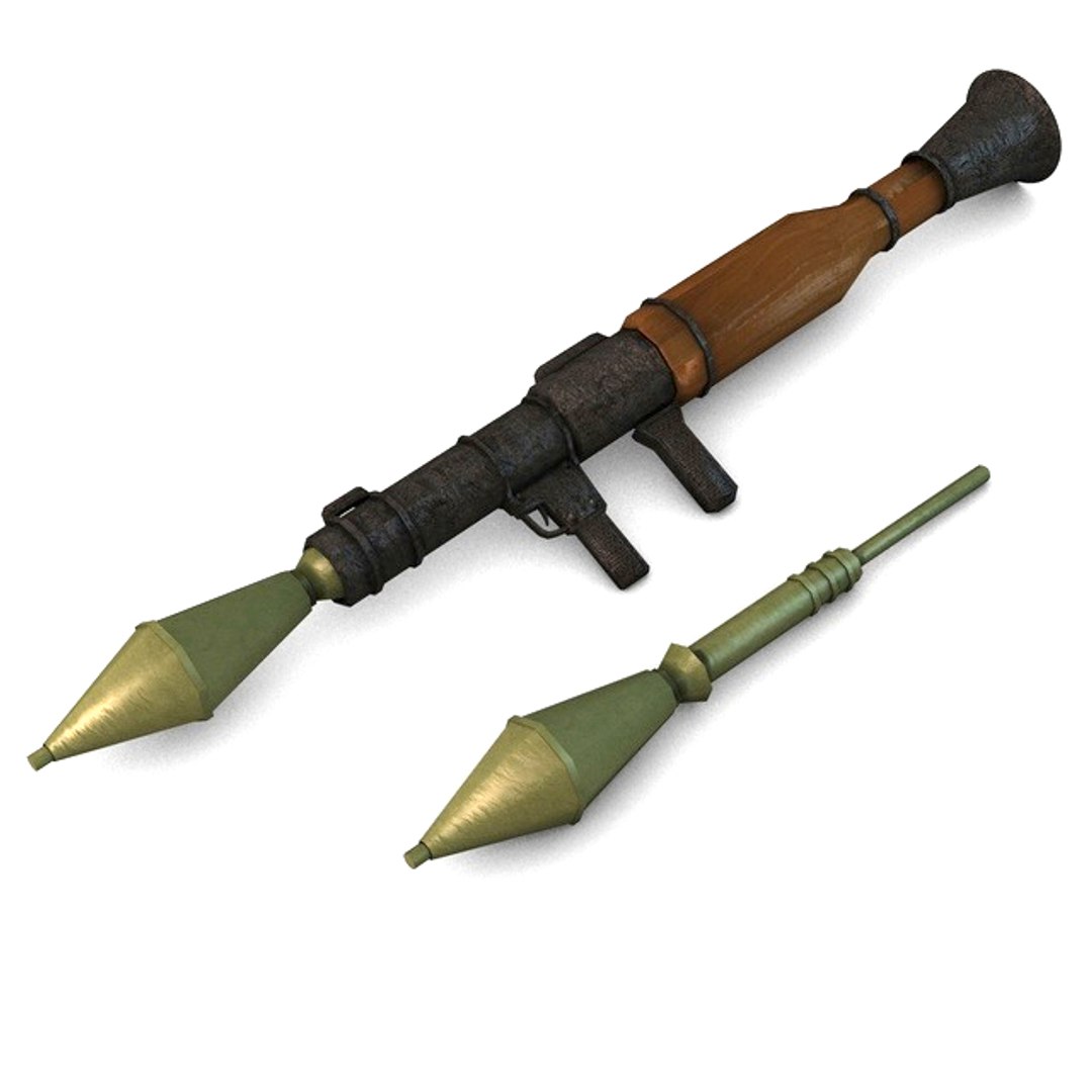 3d Model Bazooka Rocket Launcher