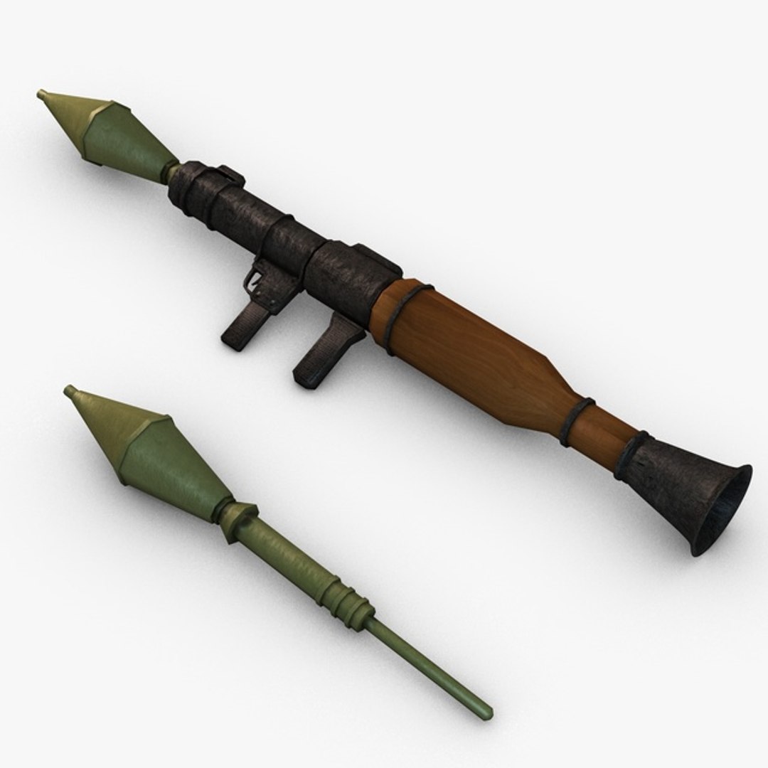 3d Model Bazooka Rocket Launcher