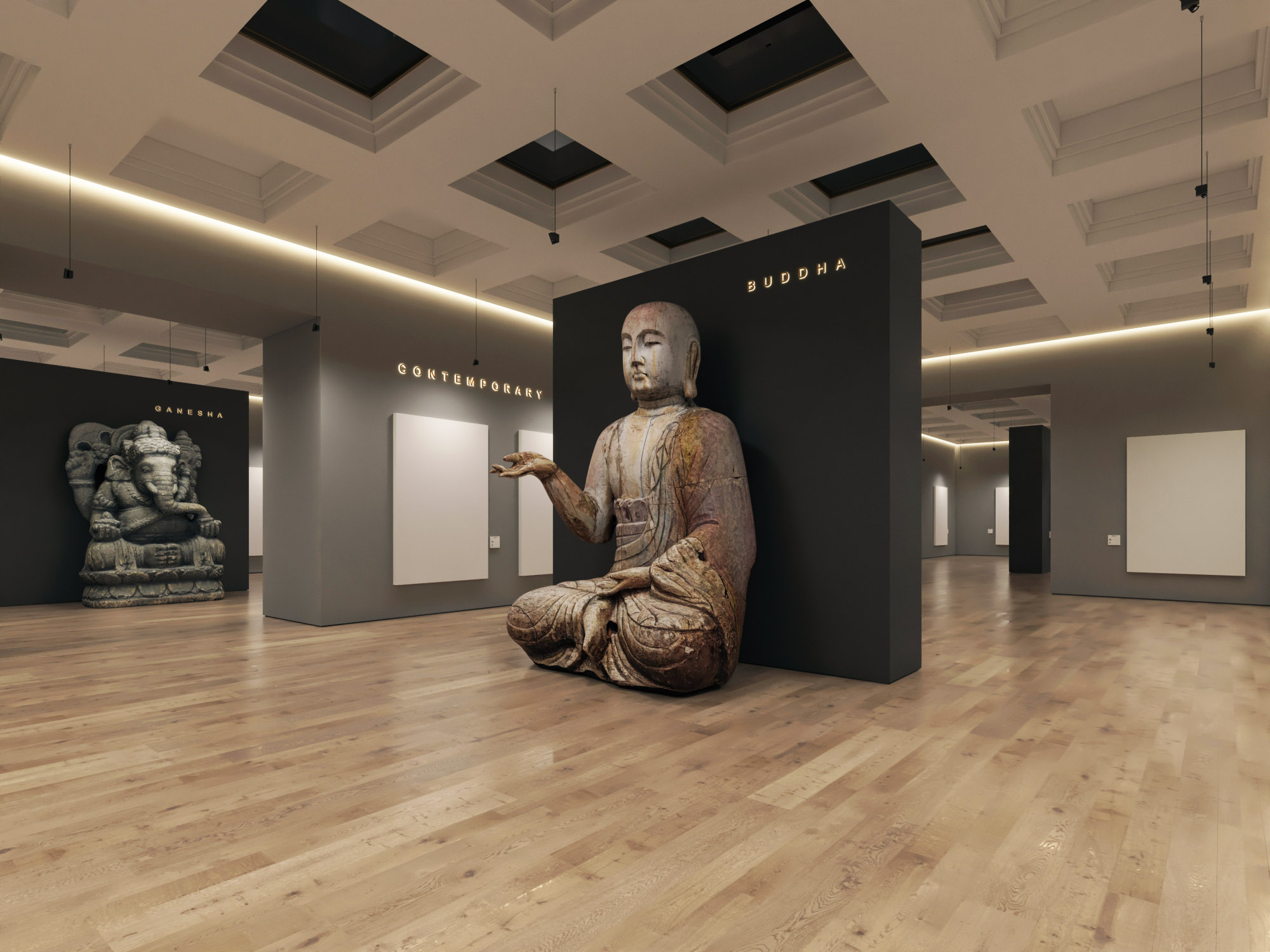 Art gallery 3D model - TurboSquid 1613231