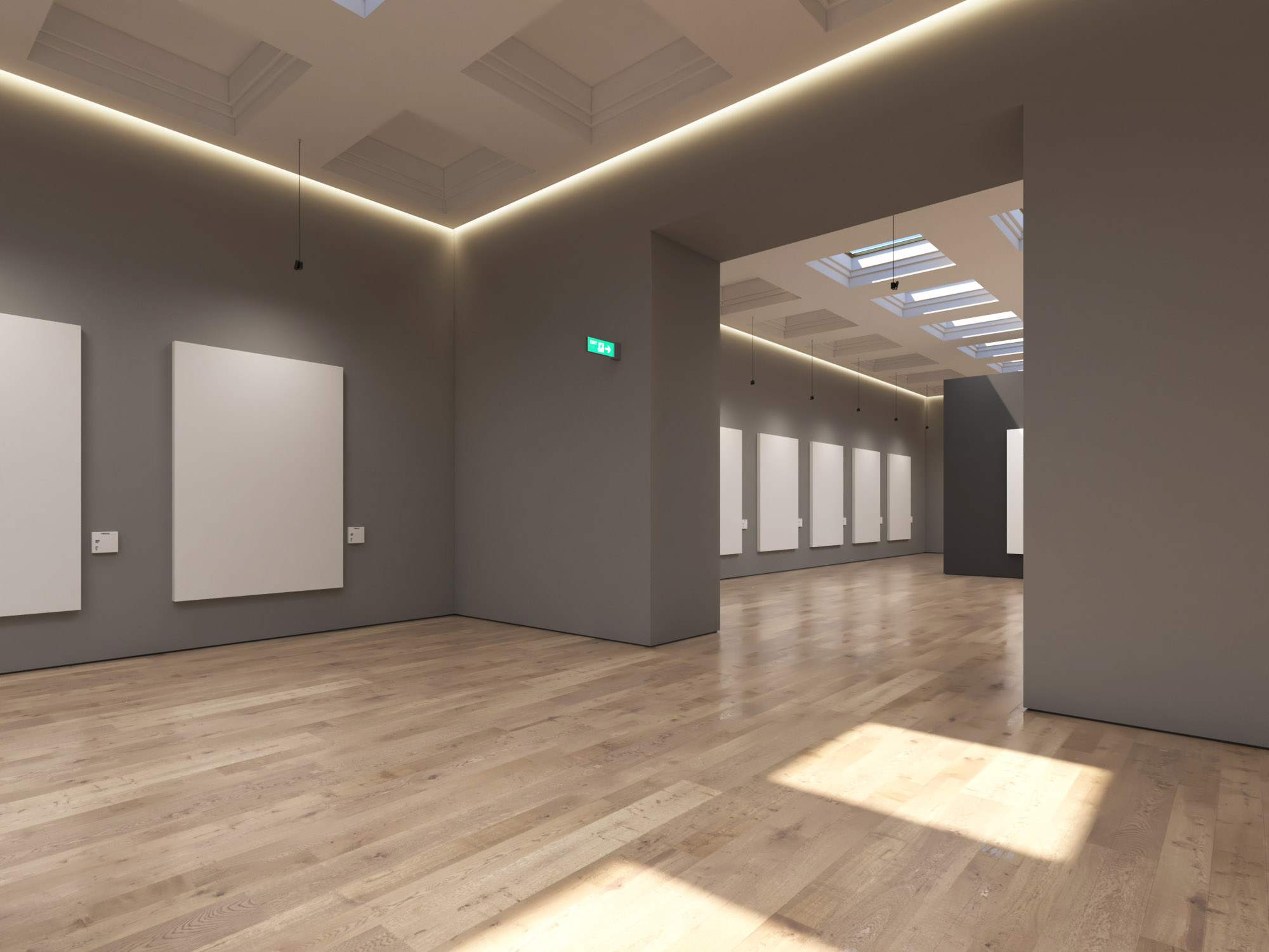 Art gallery 3D model - TurboSquid 1613231