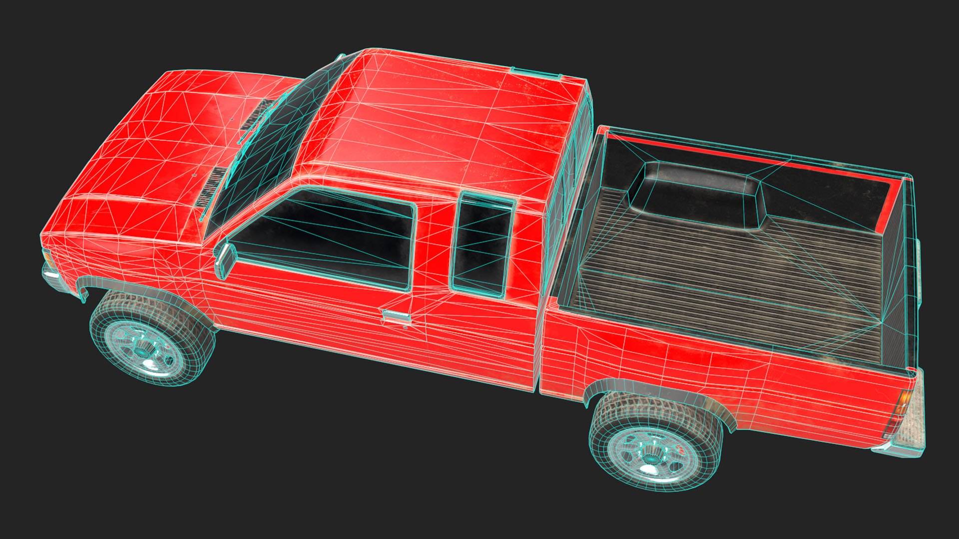 3D 1996 Nissan Hardbody Low Poly - TurboSquid 2096071