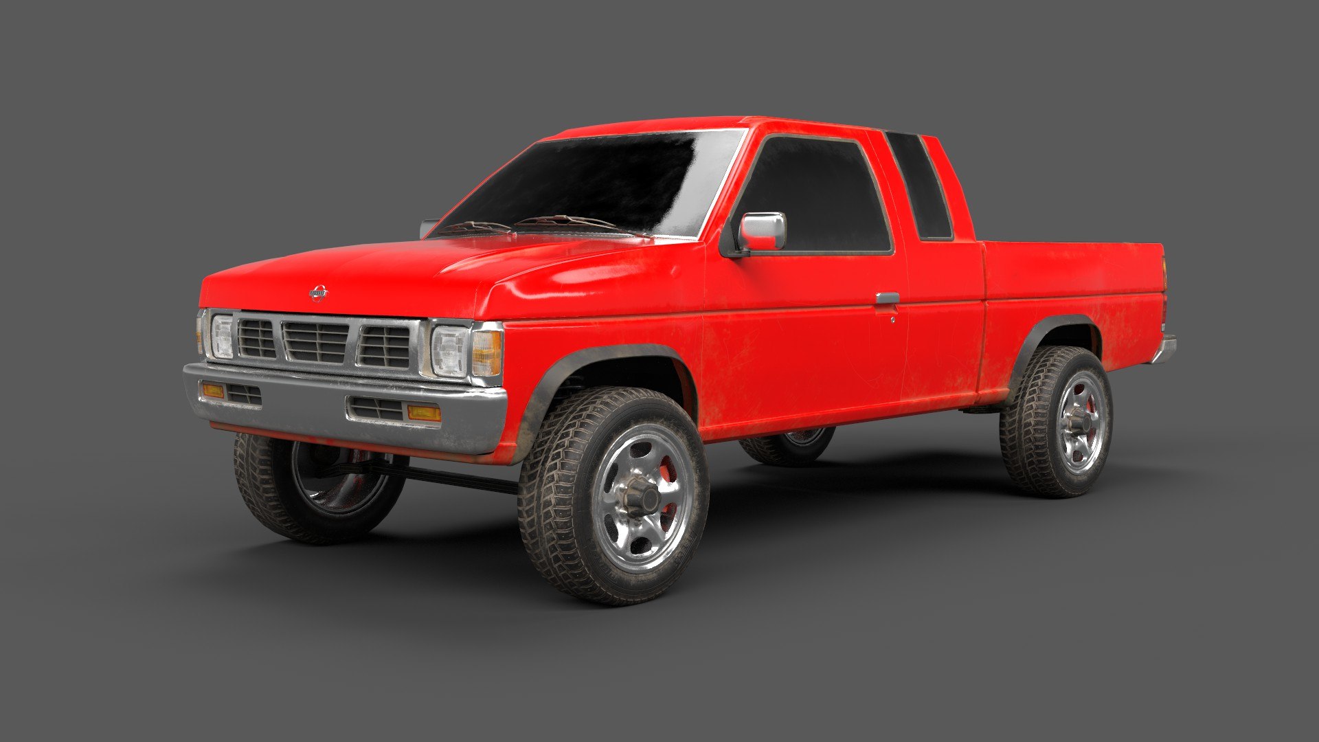 3D 1996 Nissan Hardbody Low Poly - TurboSquid 2096071