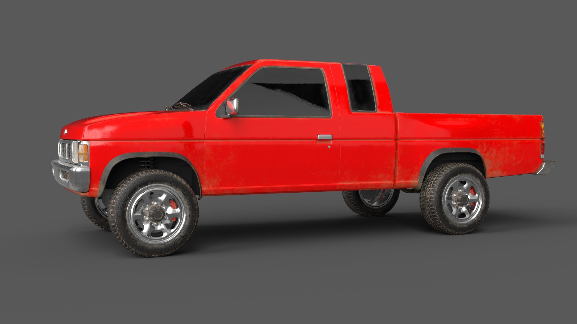 3D 1996 Nissan Hardbody Low Poly - TurboSquid 2096071