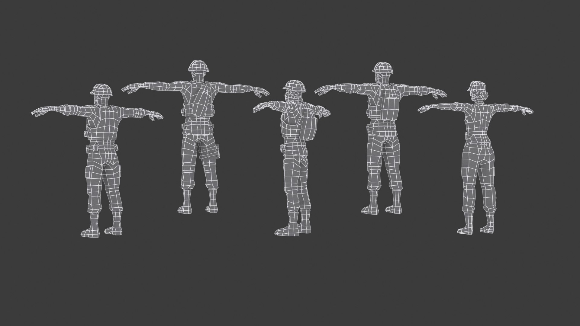 3D Squad Units M16 Model - TurboSquid 1700192