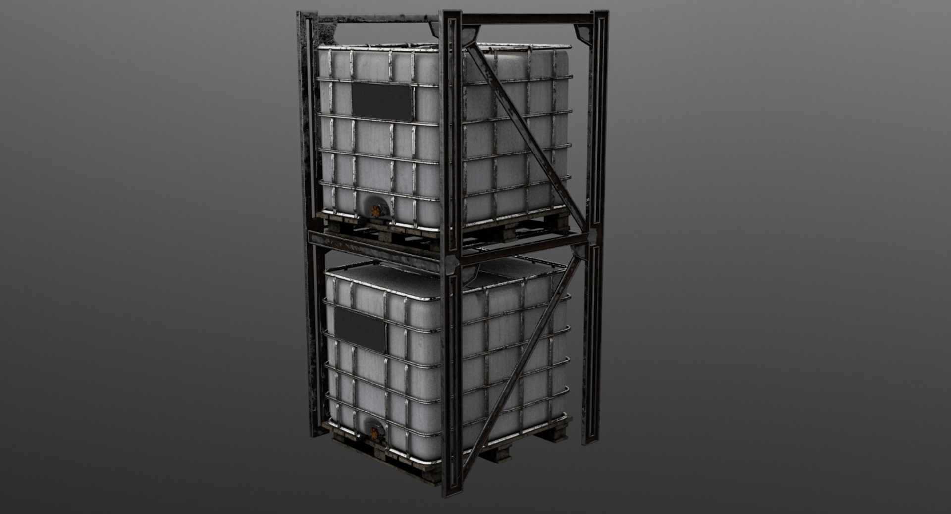3D Ibc Containers Rack - TurboSquid 1299332