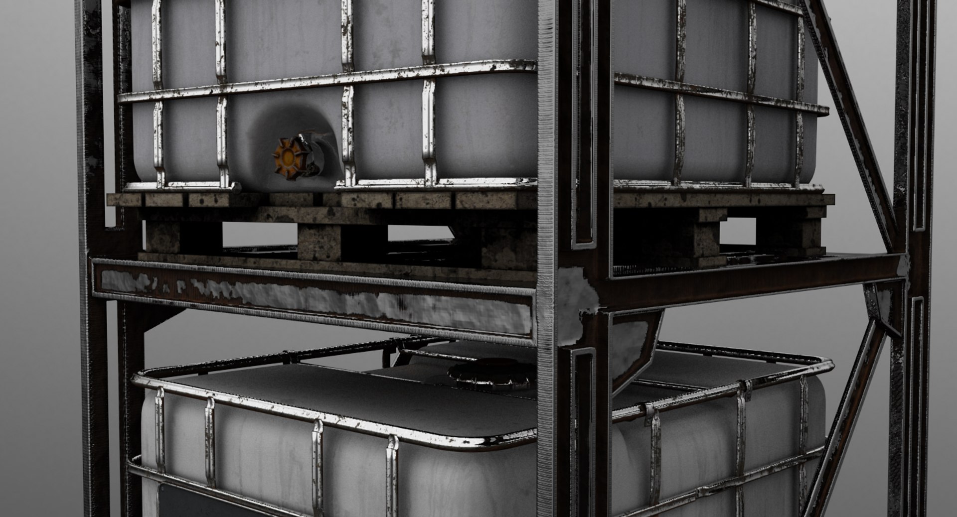 3D Ibc Containers Rack - TurboSquid 1299332