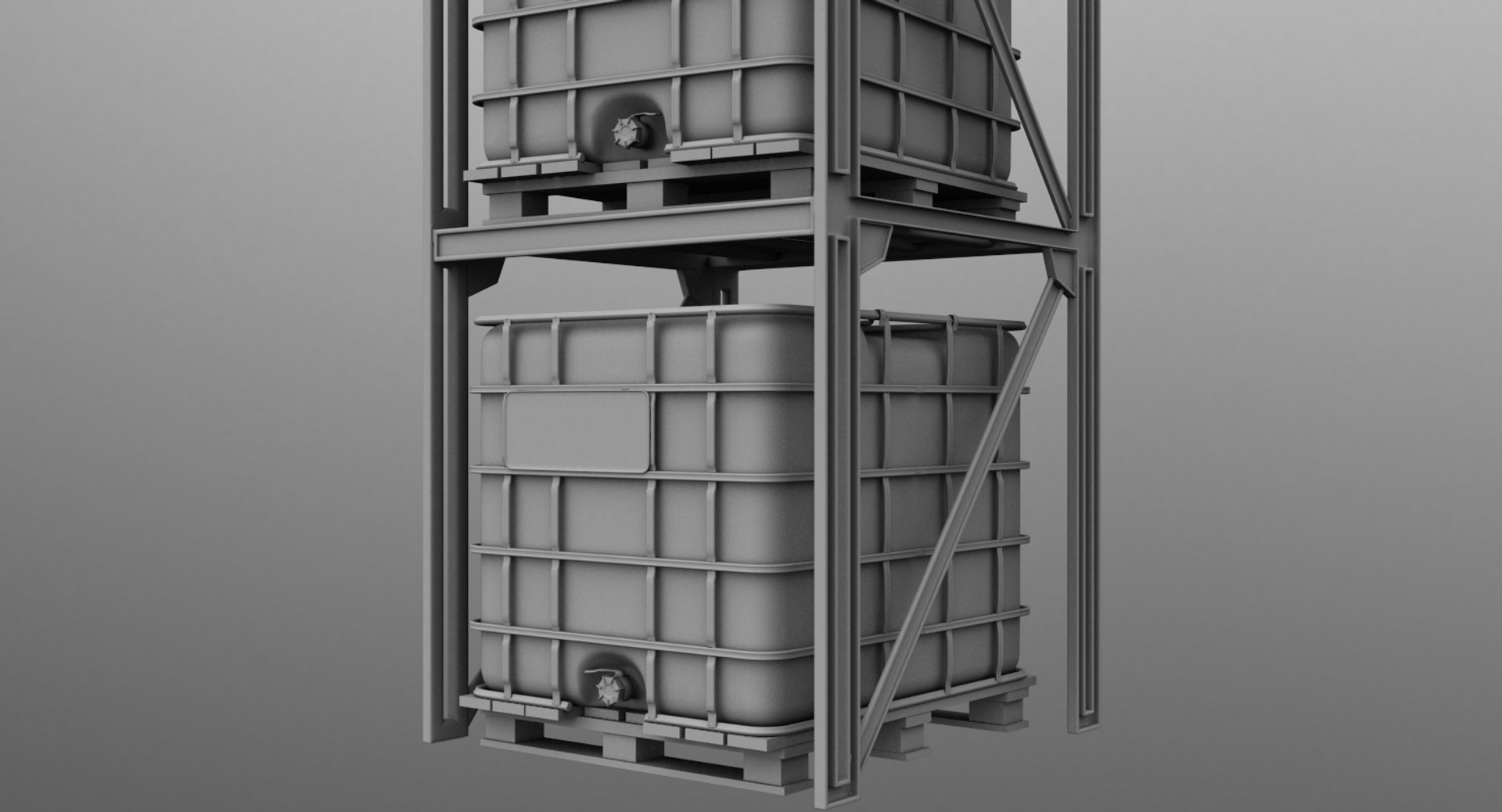 3D ibc containers rack - TurboSquid 1299332