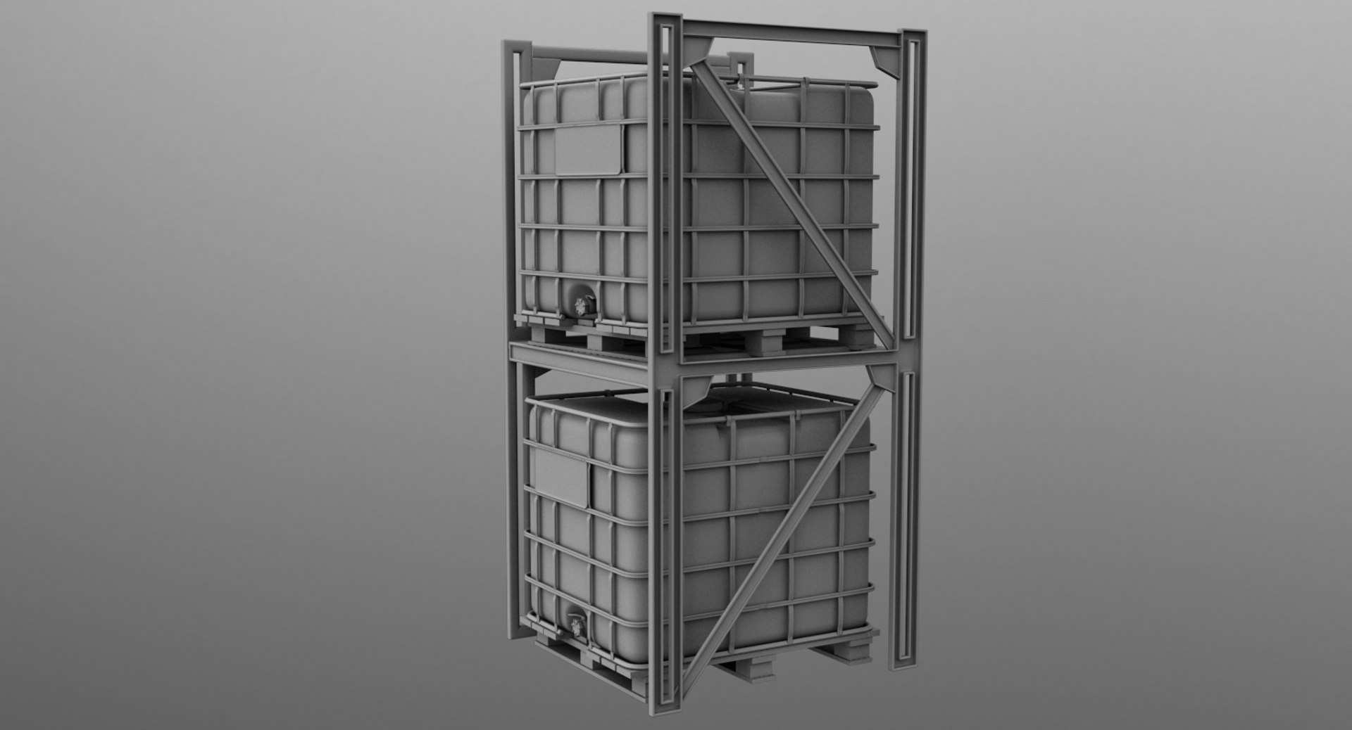 3D ibc containers rack - TurboSquid 1299332