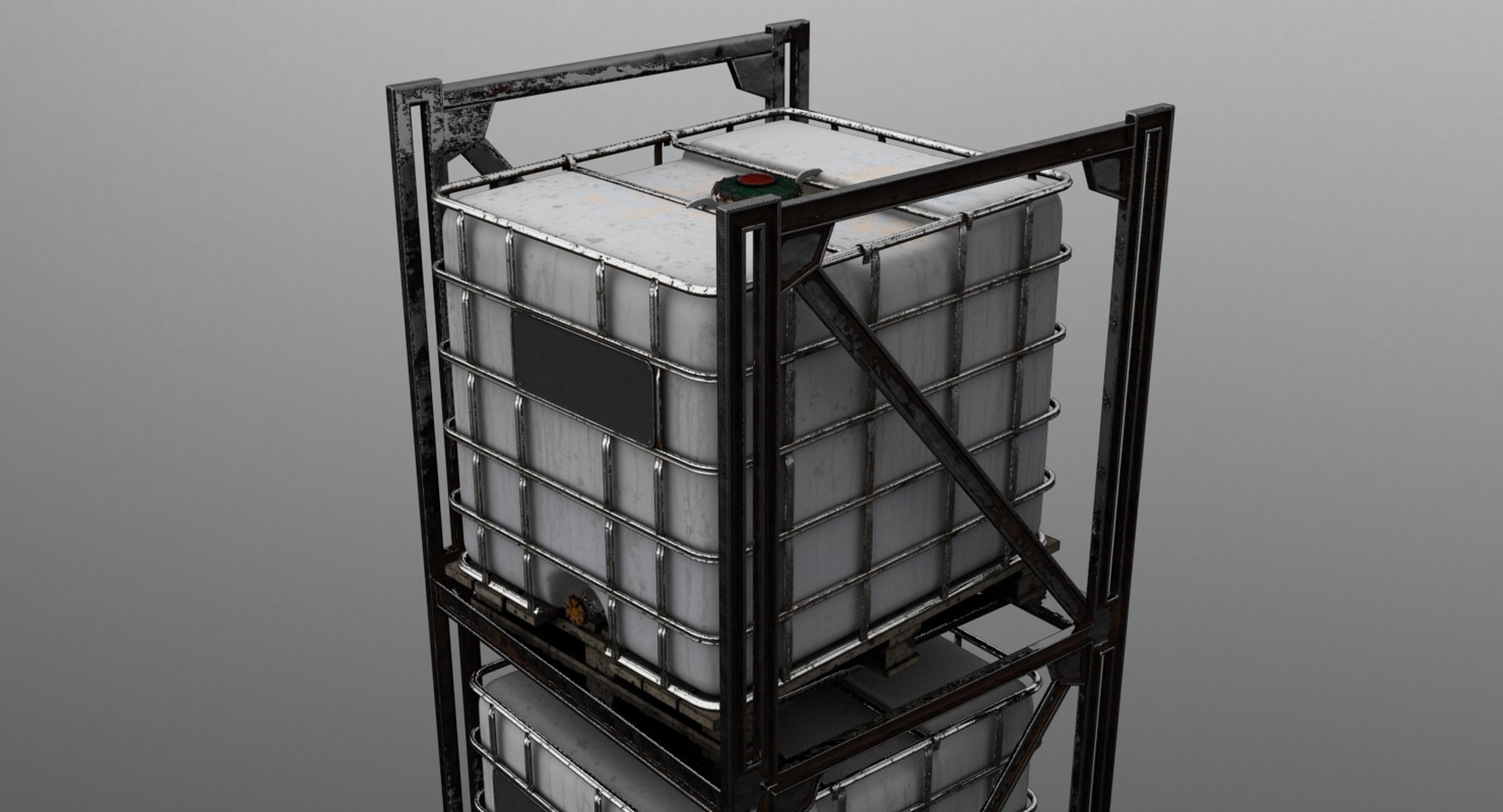 3D Ibc Containers Rack - TurboSquid 1299332