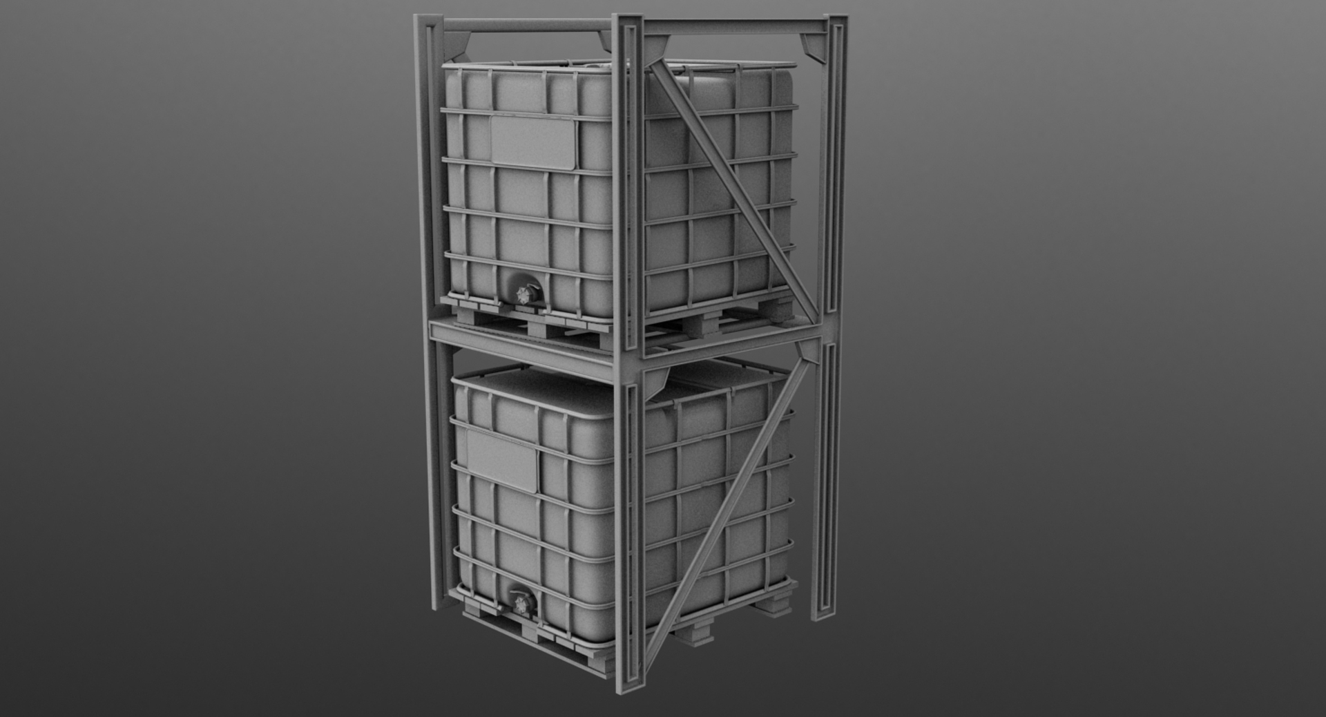 3D ibc containers rack - TurboSquid 1299332
