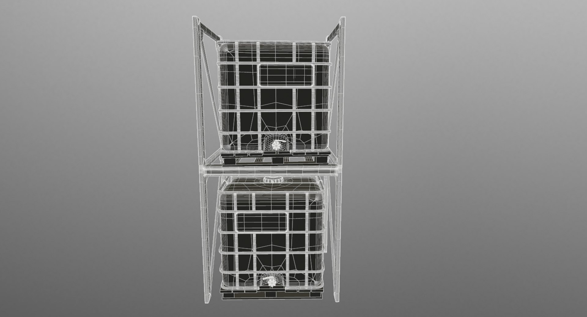 3D Ibc Containers Rack - TurboSquid 1299332