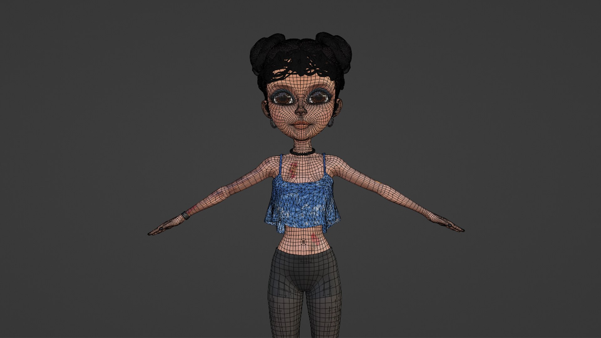 3D Cartoon Rigged Cute Kid Girl-Sapna Character 3D Model - TurboSquid ...