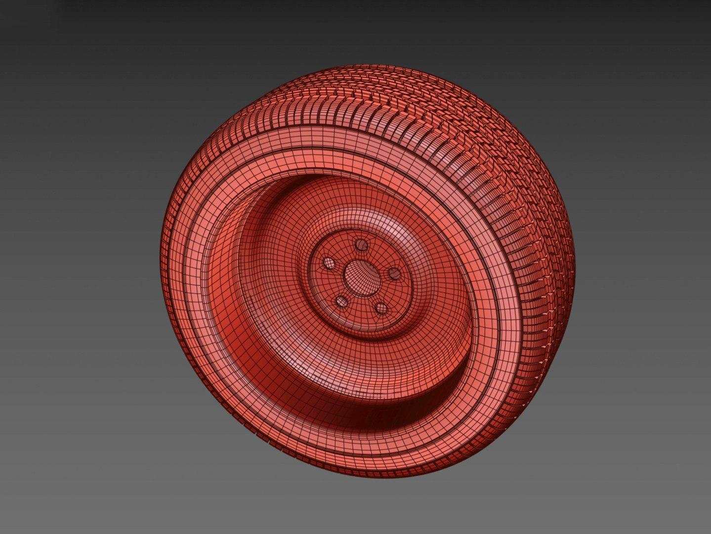 Maya Hot Rod Wheel