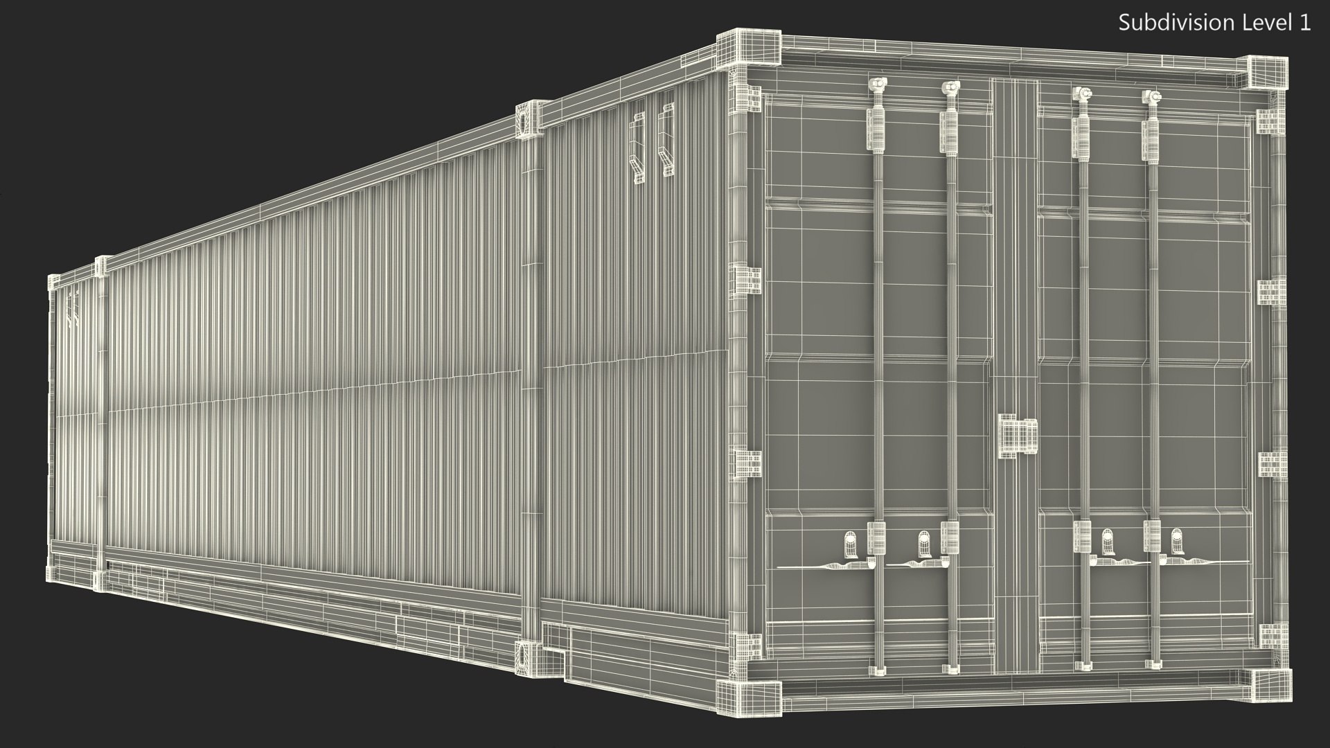 3D 53 Foot High Cube Container model - TurboSquid 2161897