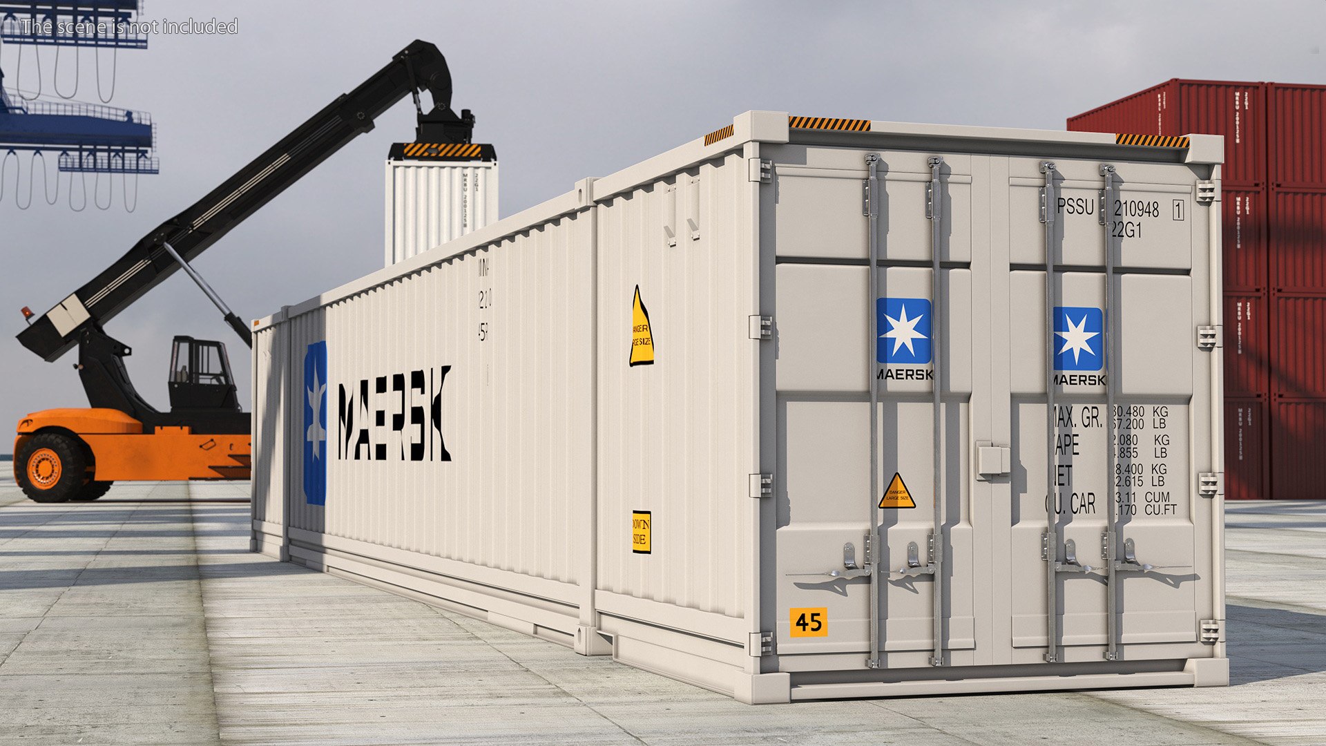 3D 53 Foot High Cube Container model - TurboSquid 2161897