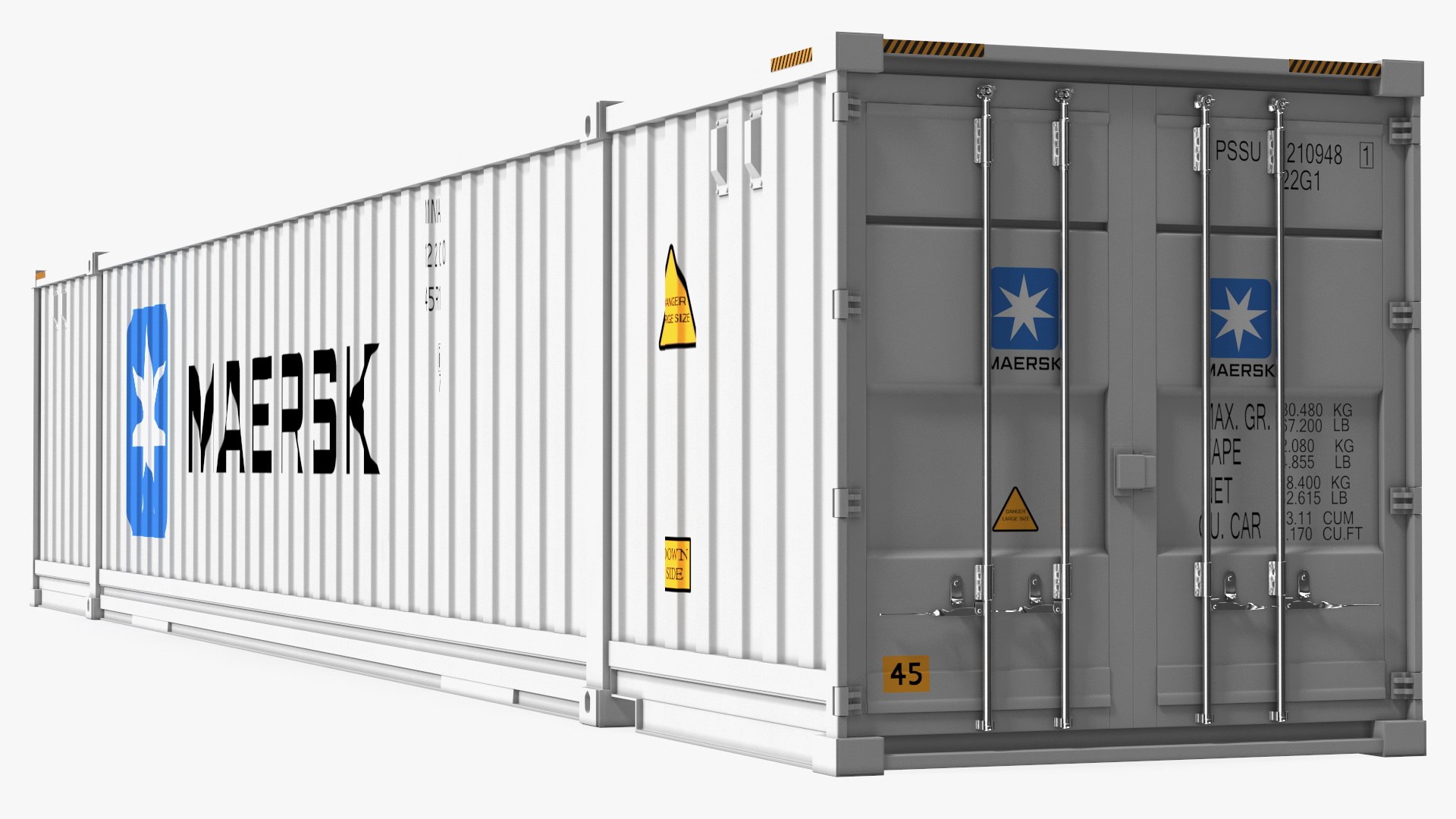 3D 53 Foot High Cube Container model - TurboSquid 2161897