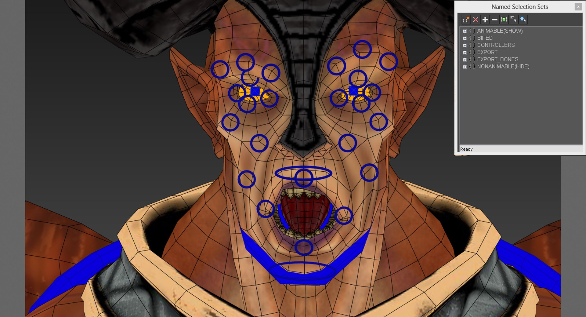 3d rigged videogames model