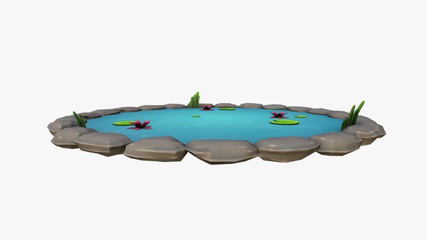 Free Cartoon Pond 3D - TurboSquid 1771135