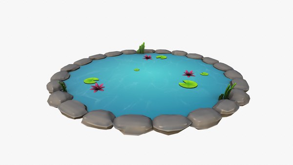 Free Cartoon Pond 3D - TurboSquid 1771135