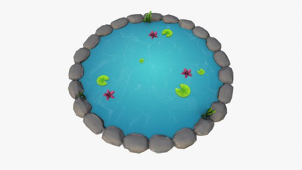 Free Cartoon Pond 3D - TurboSquid 1771135